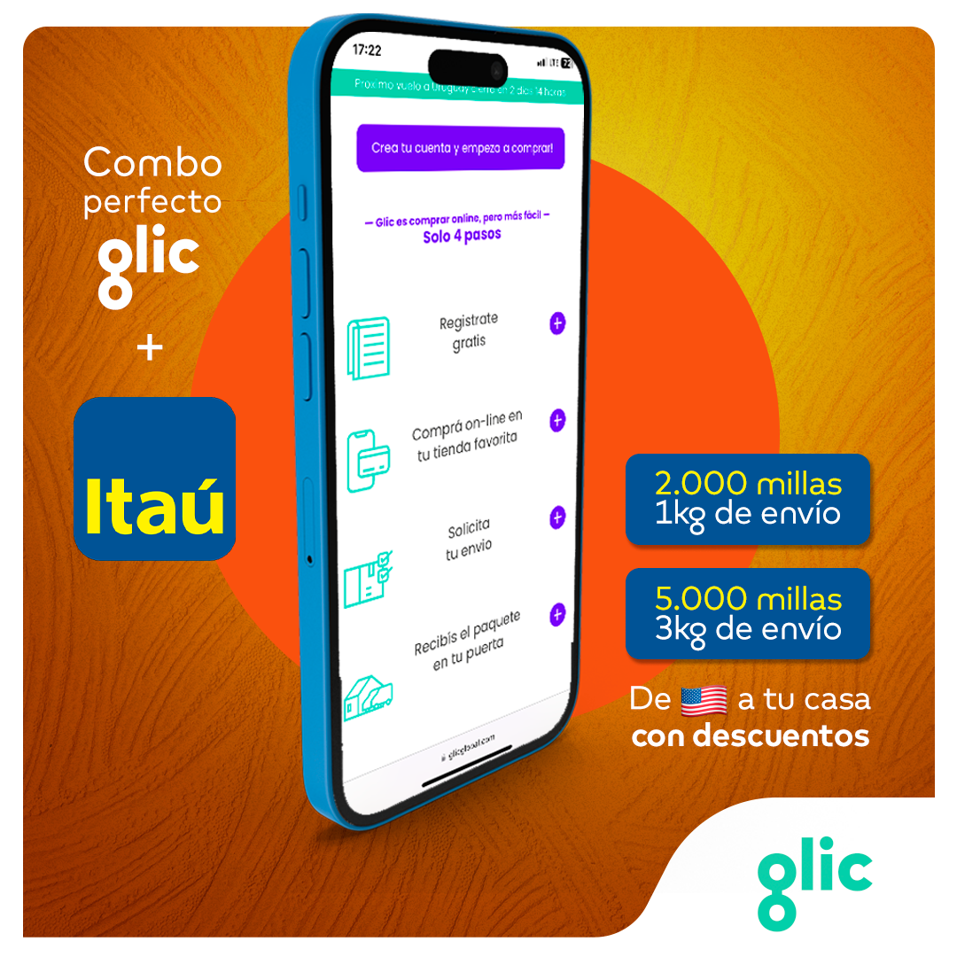 Glic • Comprá en USA., disfrutalo acá.